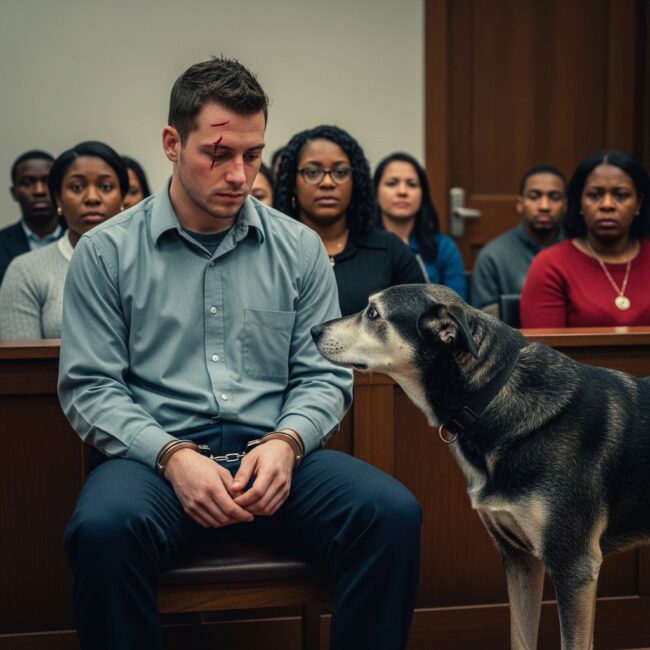 The Criminal Held in Court — And the Dog He Saved Years Ago Walked In ...
