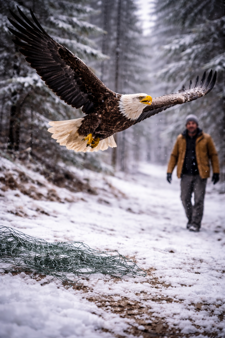 He Saved a Trapped Eagle — Seconds Later, the Bird Returned to Save Him ...
