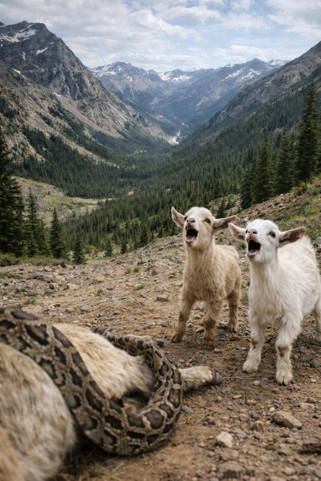 Climbers Risk Everything to Save a Goat Family From a Giant Python – Home