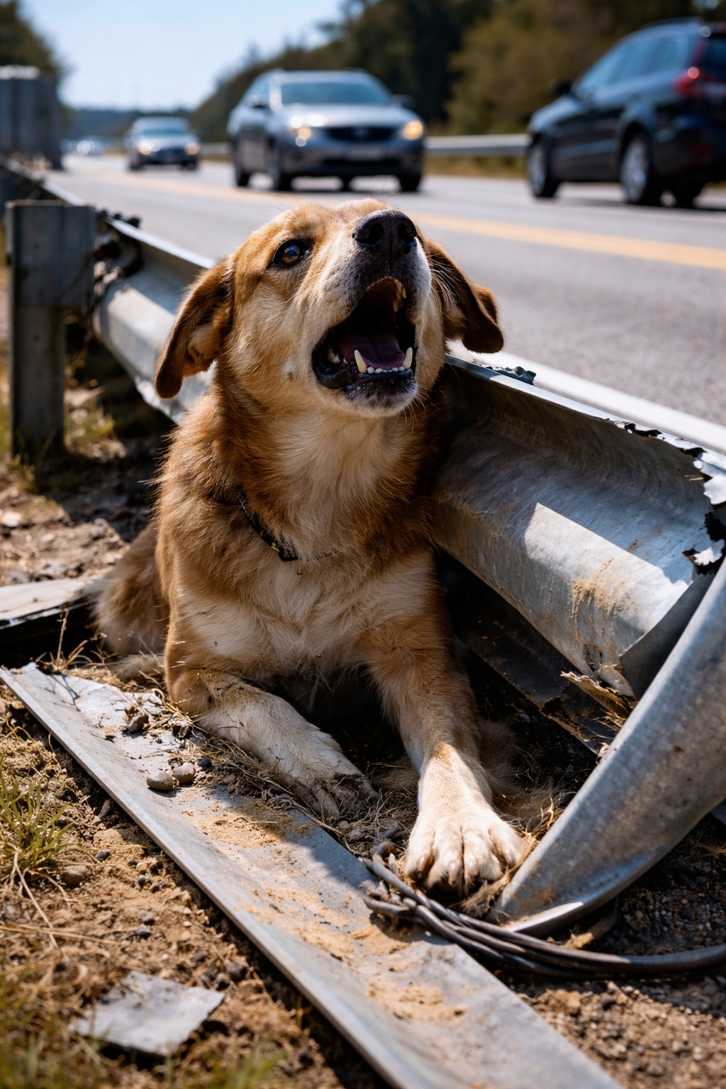A Busy Road. A Trapped Dog. One Woman Who Refused to Walk Away – Home