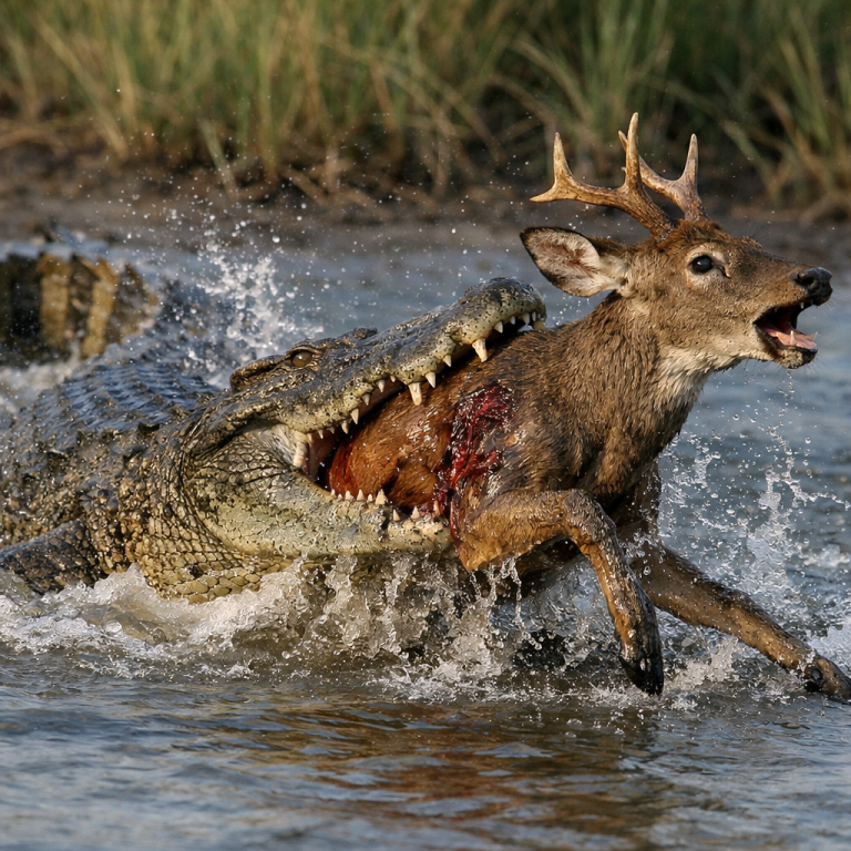 A rare moment in the wild: How a deer escaped an unexpected encounter ...