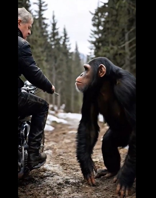 Chimpanzee’s Brave Act Saves Elderly Man on Snowy Mountain Road – Home