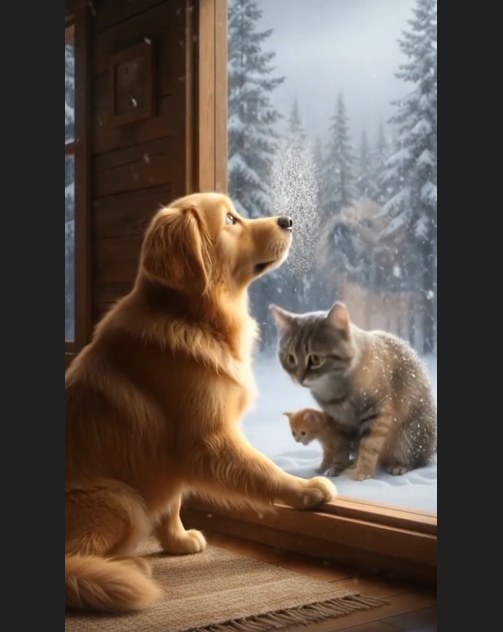A Frozen Cat Knocked at the Window — What the Dog Did Next Changed ...