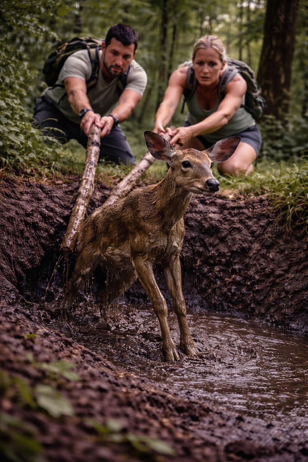 A Baby Deer Was Sinking in Mud — What These Hikers Did Next Will Melt ...